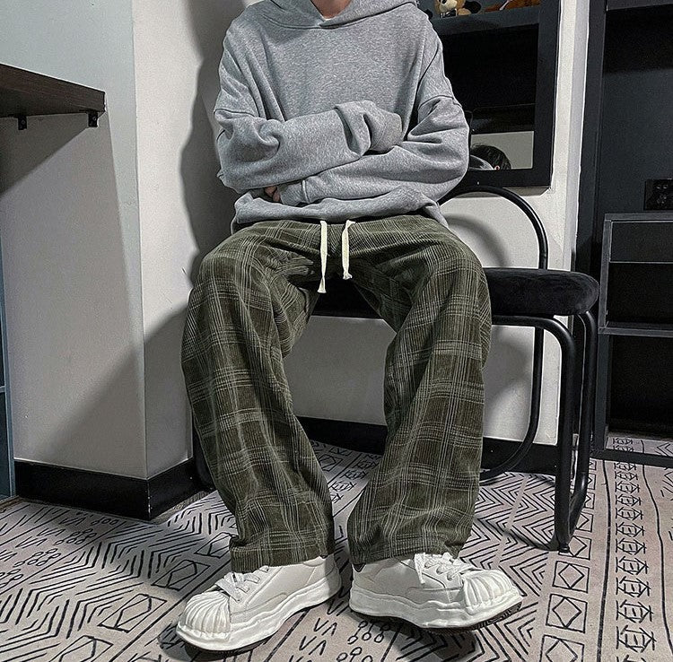 チェック柄ルーズパンツ（2COLOR）CB1001 – CLASS